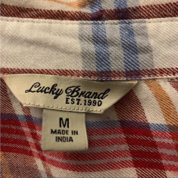 Lucky Brand | Tops | Lucky Brand Bungalow Plaid Flannel Shirt | Poshmark